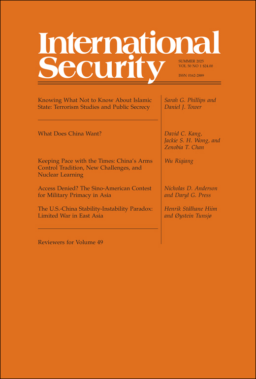 Zenobia Chan has article published in International Security ...