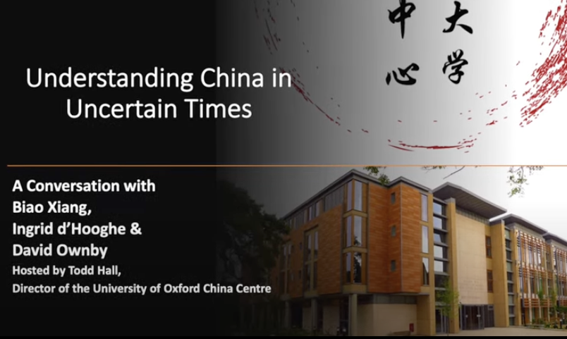 Oxford China Centre Conversations 5: Understanding China in Uncertain ...